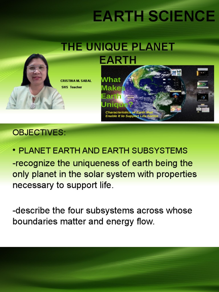 Earth's Unique Properties for Life | PDF | Earth | Planets