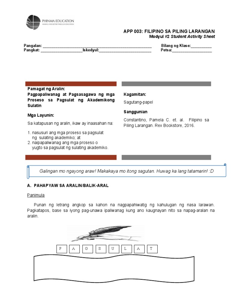 App-003 Sas Araw-2 | PDF