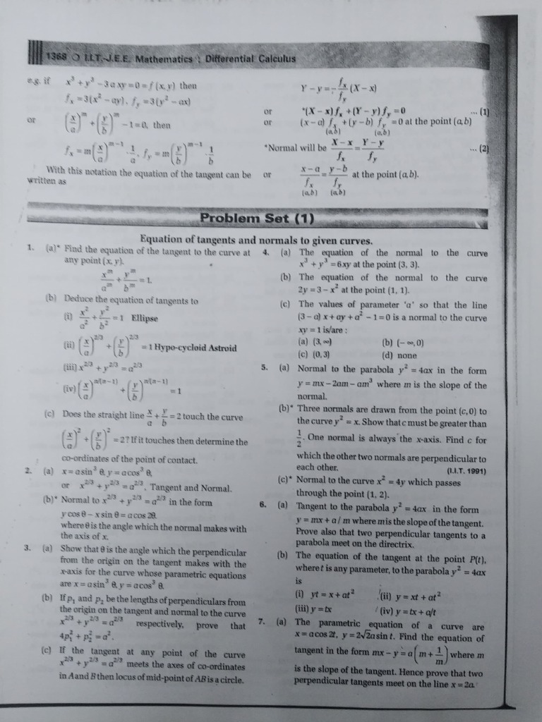 Tangent and Normal MLK | PDF