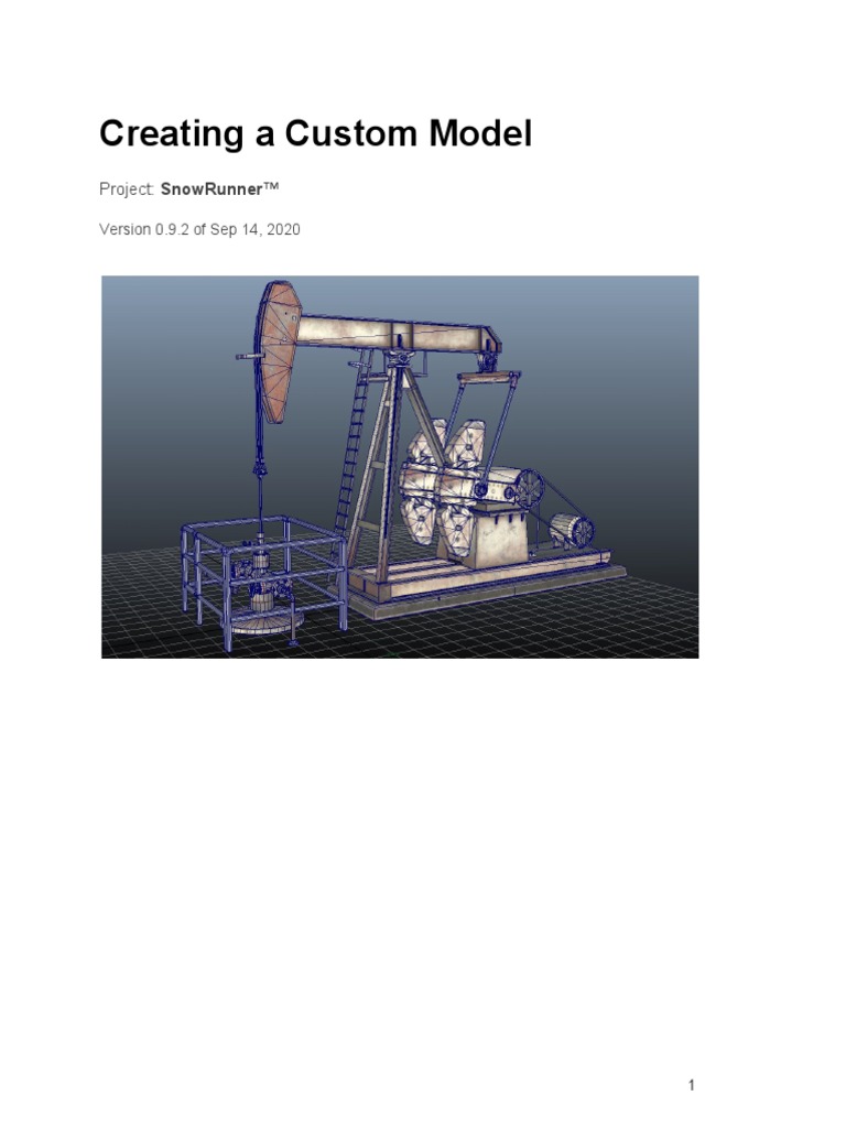 Creating A Custom Model - v0 9 2 | PDF | Texture Mapping | 3 D Computer Graphics