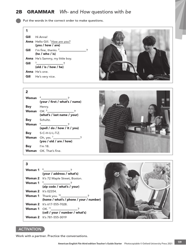 AEF3e Starter Grammar 2B PCM | PDF