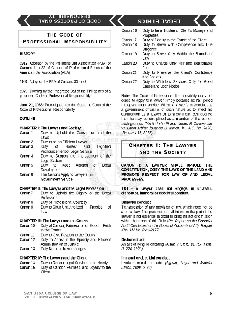 Code of Professional Responsibility | PDF | Prosecutor | Lawyer
