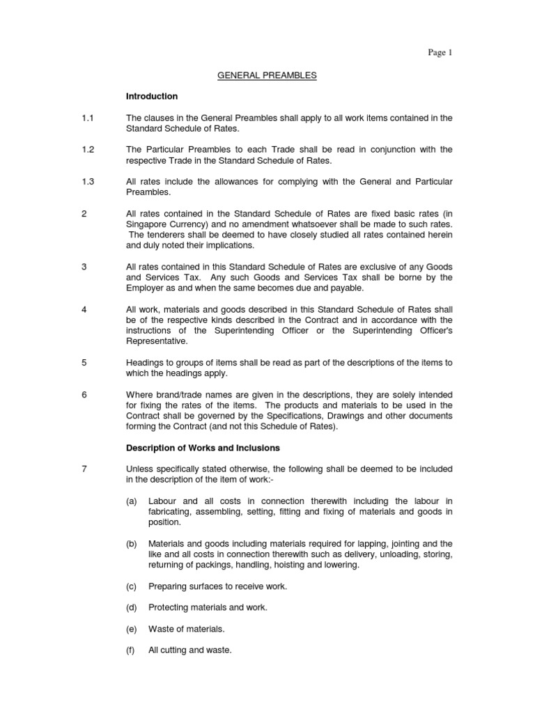 Microsoft Word - Preambles | PDF | Deep Foundation | Structural Steel