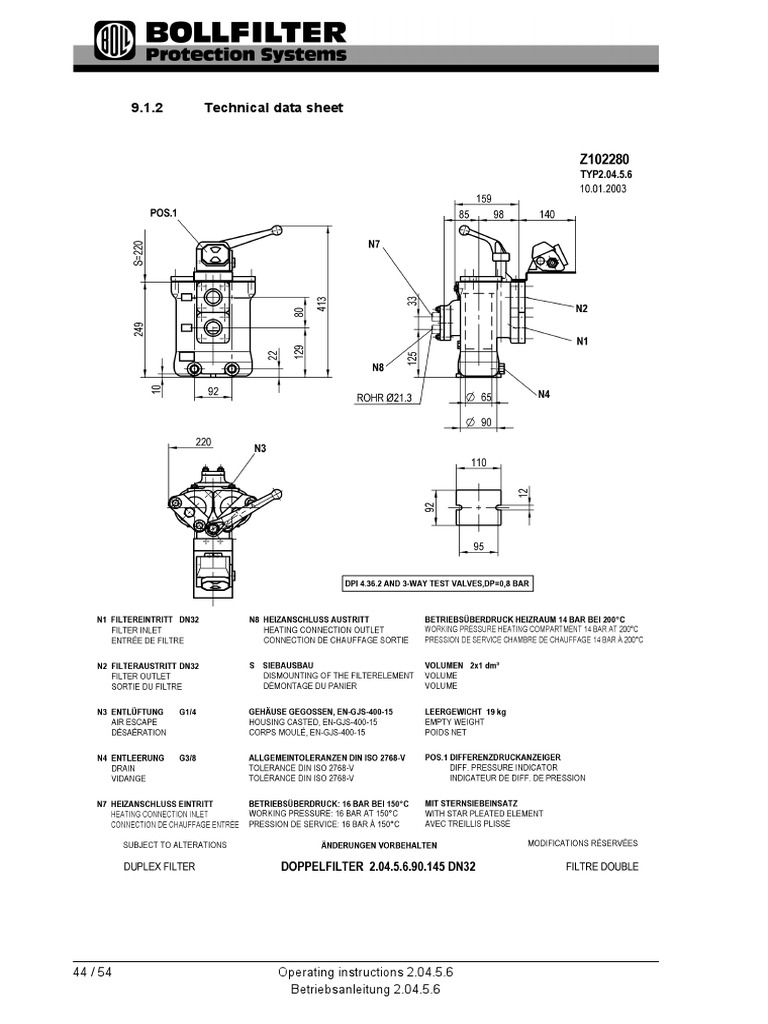 2.04.5 DN32 320um | PDF | Electrical Connector | Screw
