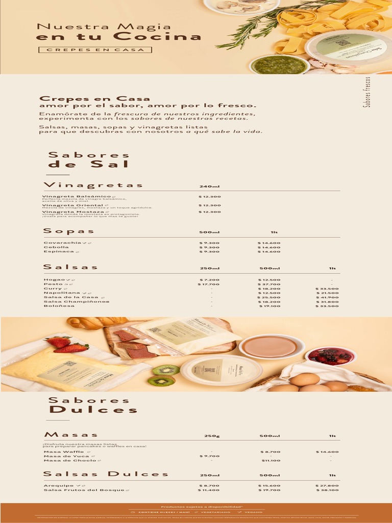 Menu Dom Costa | PDF | Salsa | ensalada