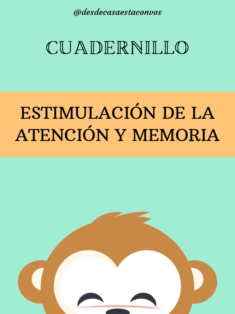Cuadernillo de Estimulacion Cognitiva | PDF | Memoria | Cognición