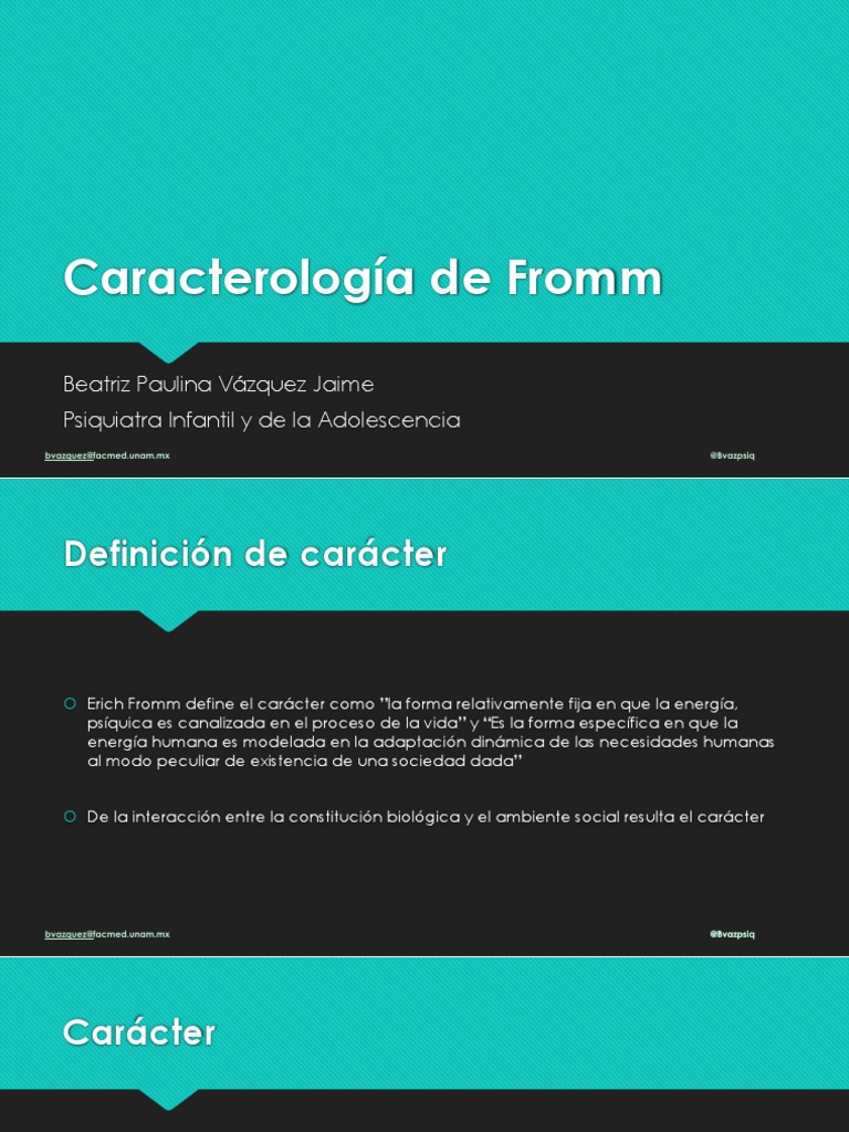 3.caracterologia de Fromm | PDF | Amor | Adaptación