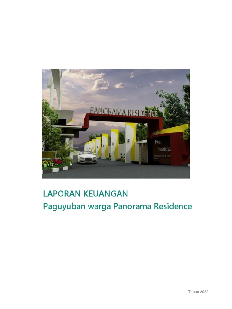 Laporan Keuangan Paguyuban Panorama 2022 Pdf