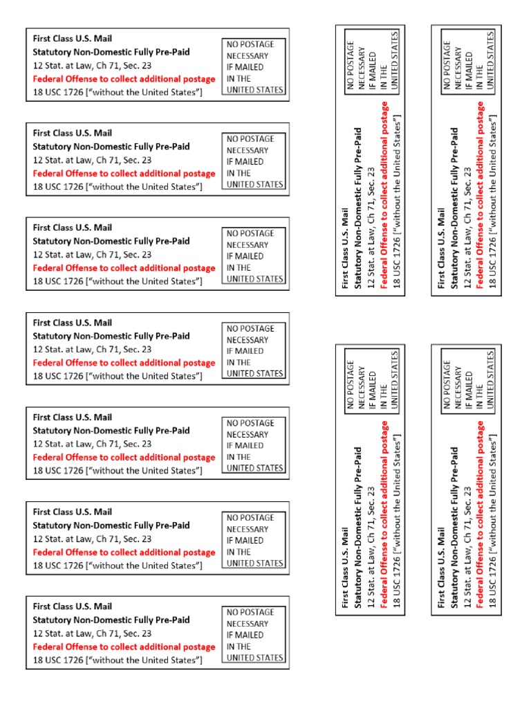 Prepaid Postage Mail Free | PDF