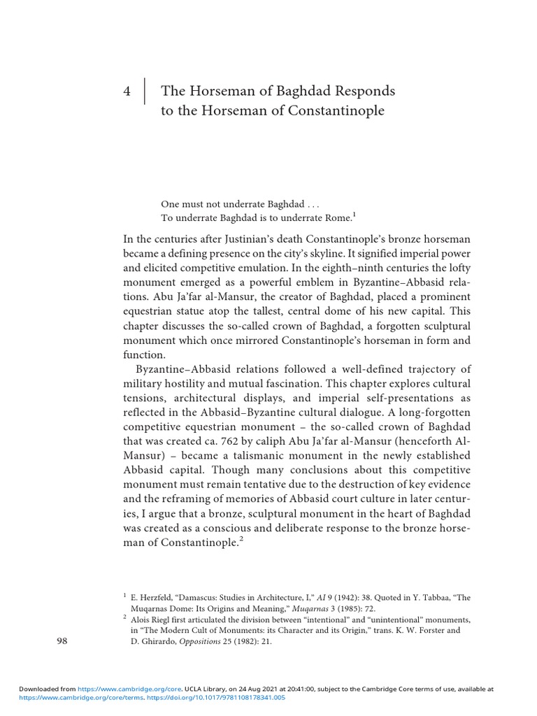 Boeck 2021 Horseman - of - Baghdad - Responds - To - The - Horseman - of - Constantinople ...