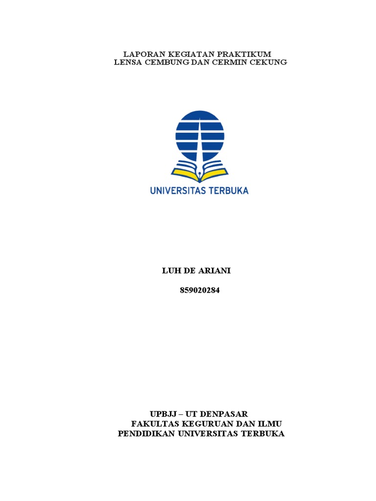 Praktikum Lensa Cembung dan Cermin Cekung | PDF | Griya & Taman