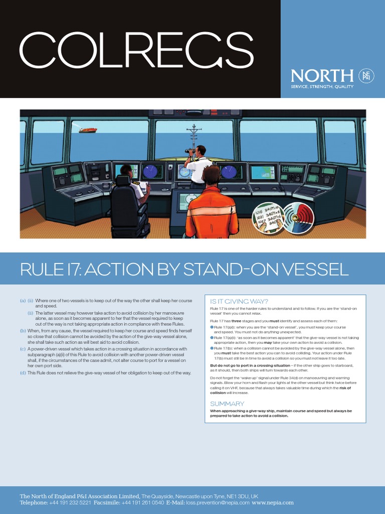 Colregs Rule 17 Action by Stand on Vessel.pdf | PDF