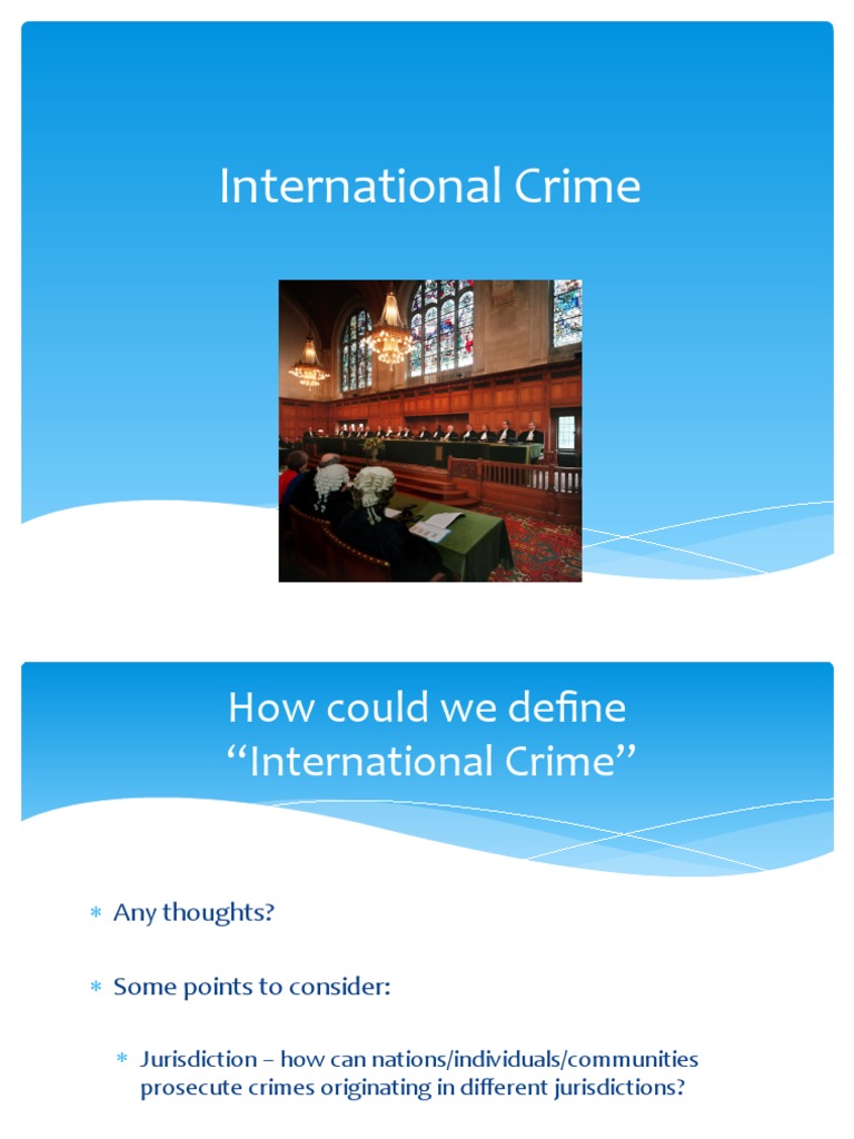 International Crime | PDF | Crimes | Crime & Violence