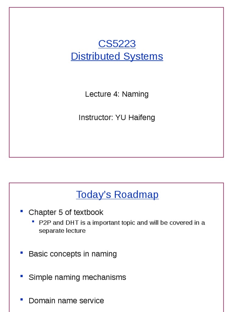 Lecture 04 | PDF | Domain Name System | Domain Name Lecture 04 | PDF | Domain Name System | Domain Name