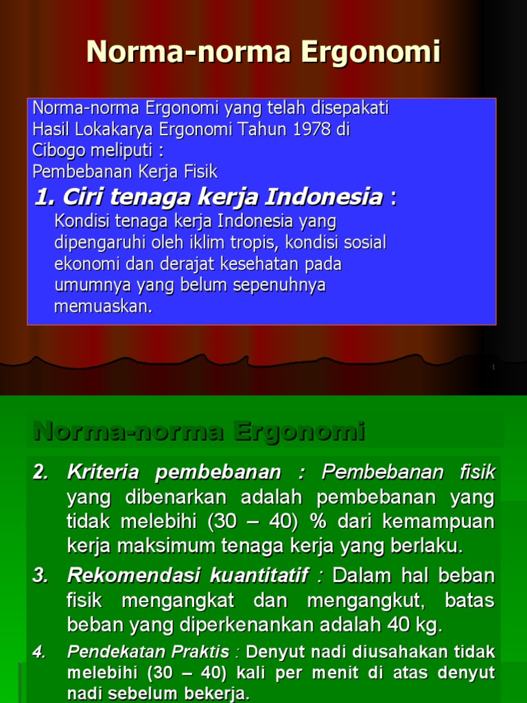 B. Norma Ergonomi | PDF