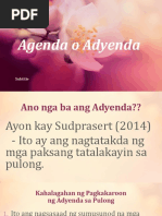 Halimbawa NG Adyenda | PDF