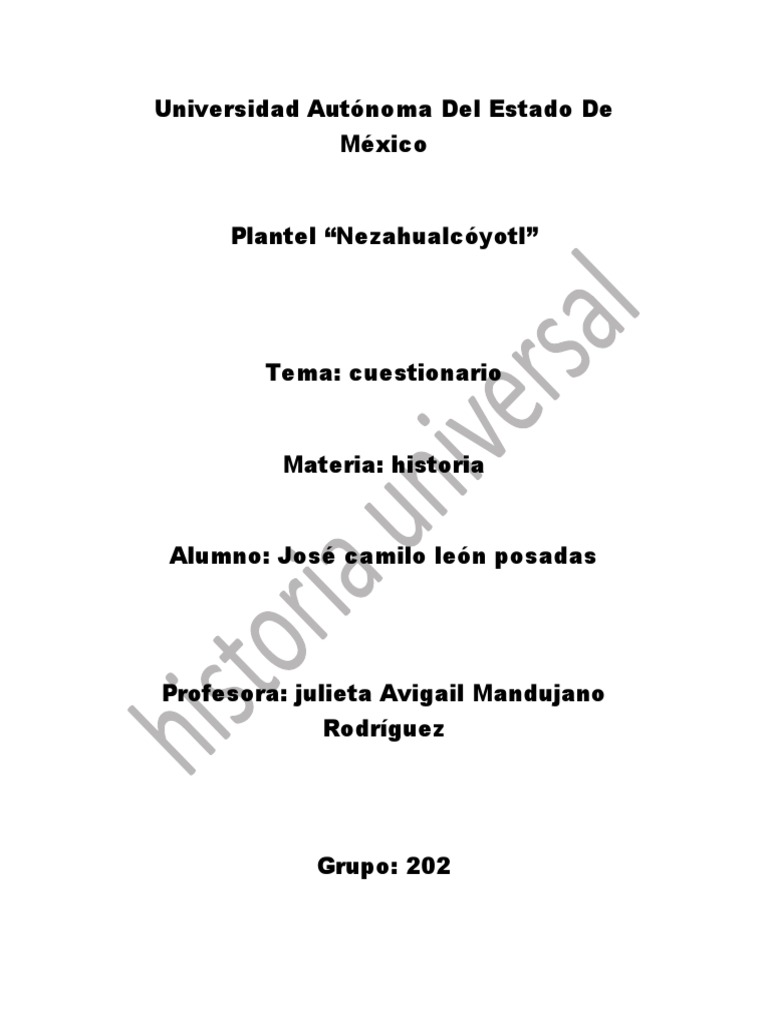 Cuestionario JCLP | PDF | Libertad | Derechos humanos