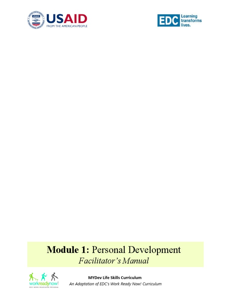 FM Module-1 Personal-Development FINAL May-2017 | PDF | Learning ...