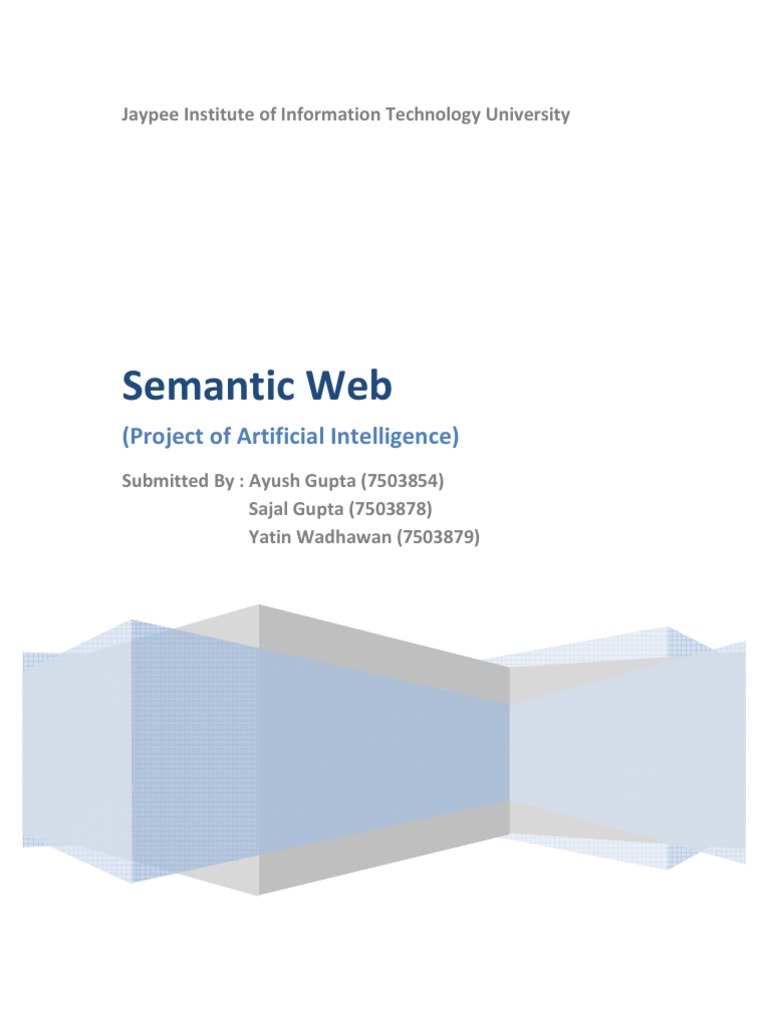 AI Report | PDF | Semantic Web | Resource Description Framework
