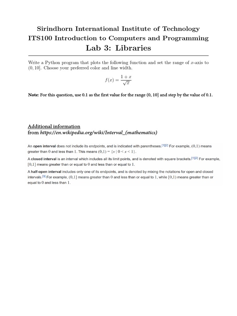 Lab 3: Libraries: Sirindhorn International Institute of Technology ...