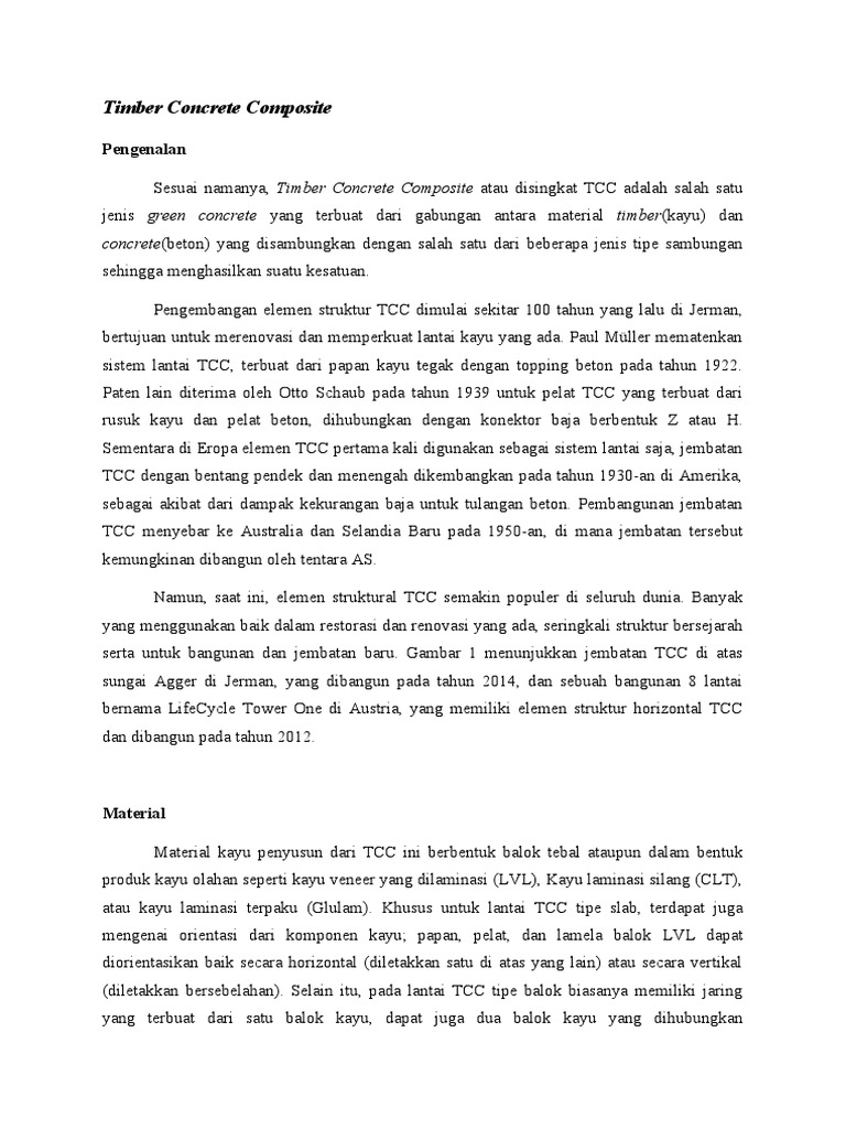 Timber Concrete Composite | PDF