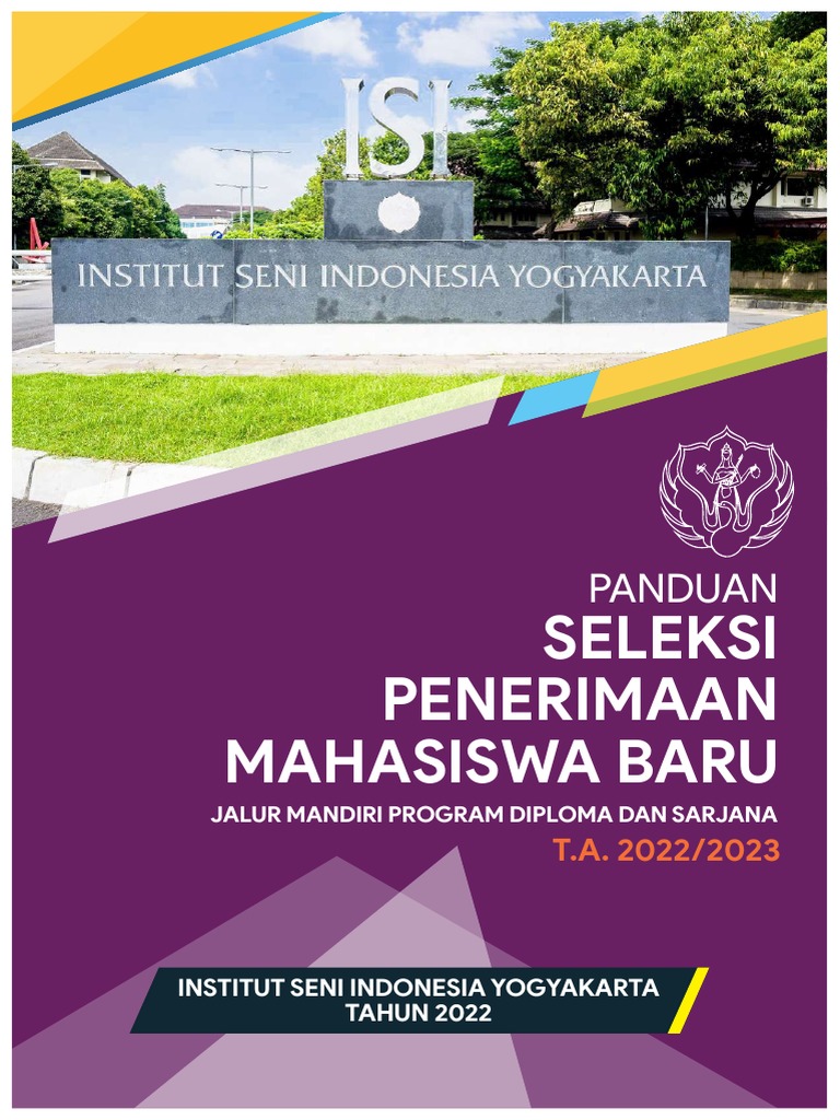Panduan PMB ISI Yogyakarta 2022 | PDF | Karier & Perkembangan