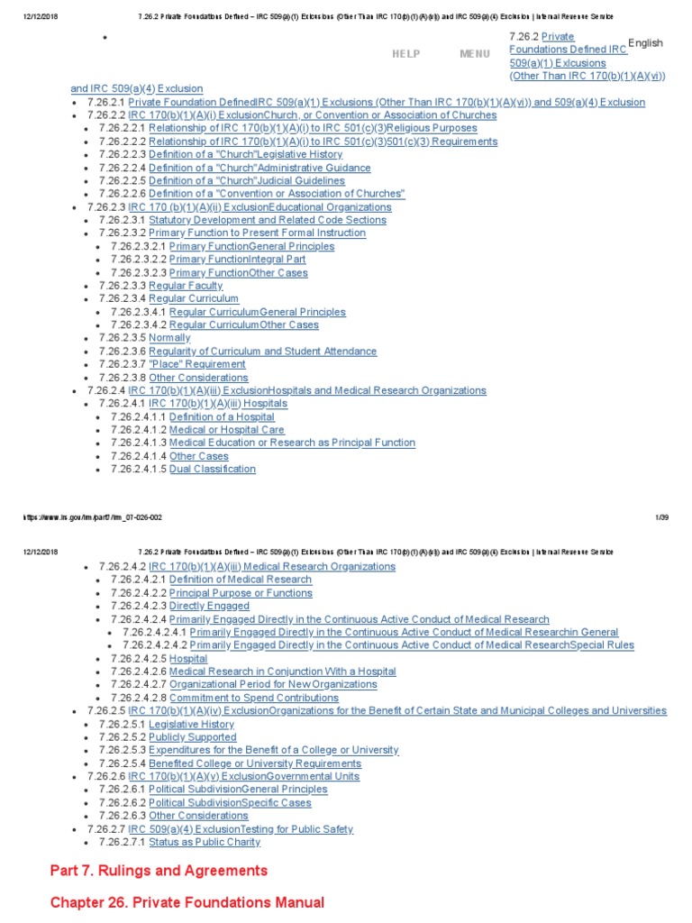 IRS - Private Foundations | PDF | 501(C) Organization | Internal ...