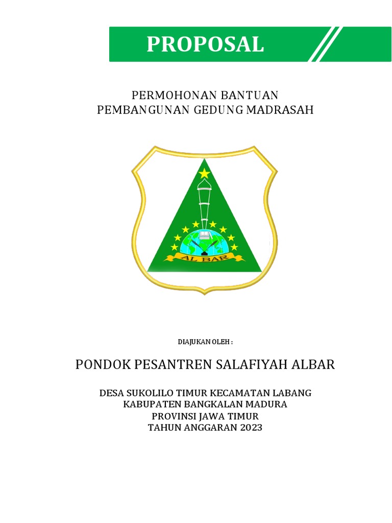 Contoh Proposal Lembaga | PDF