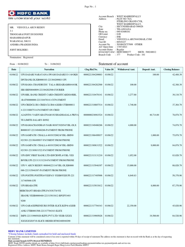 July Salary Credit Banking | PDF | Financial Technology | Finance ...