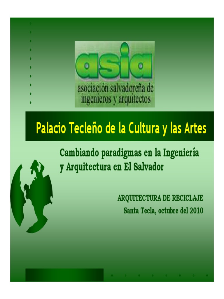 01e Intervención en El Palacio Tecleño de La Cultura y Las Artes | PDF ... 01e Intervención en El Palacio Tecleño de La Cultura y Las Artes | PDF ...