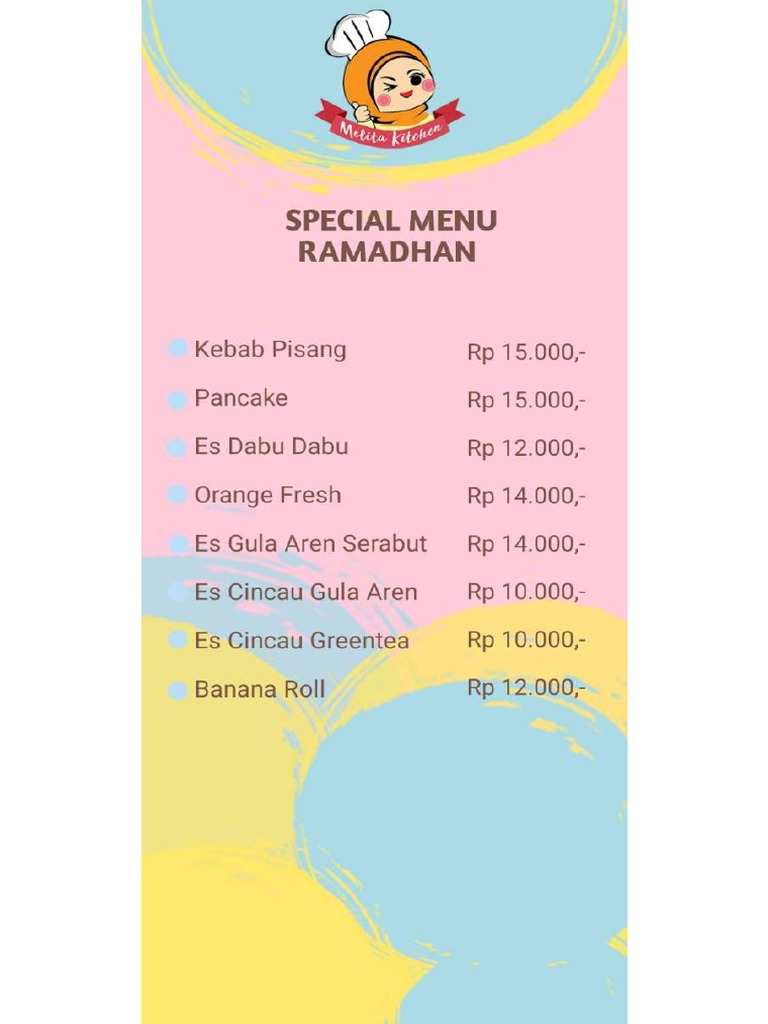 Menu Terbaru Melita Kitchen | PDF