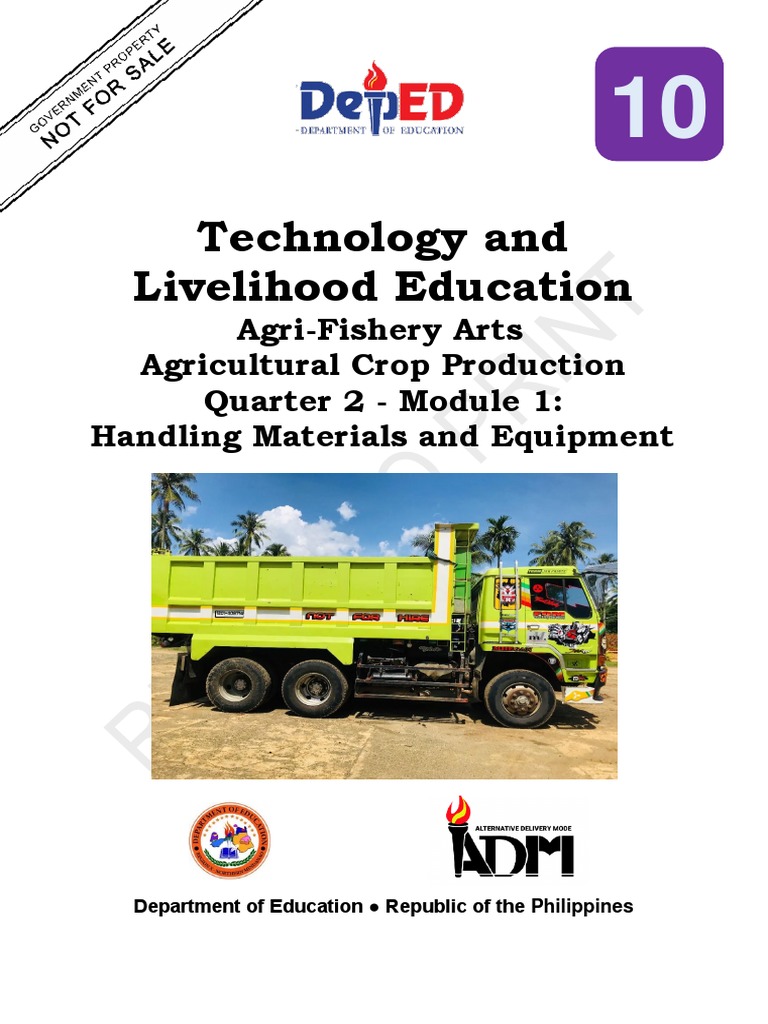 Tle10 Afa Agri Crop Q2 Mod1 Handlingmaterialsandequipment V5 Pdf