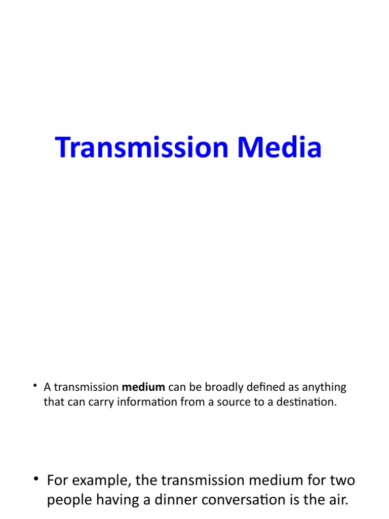 Understanding Transmission Media | PDF | Transmission Medium | Decibel