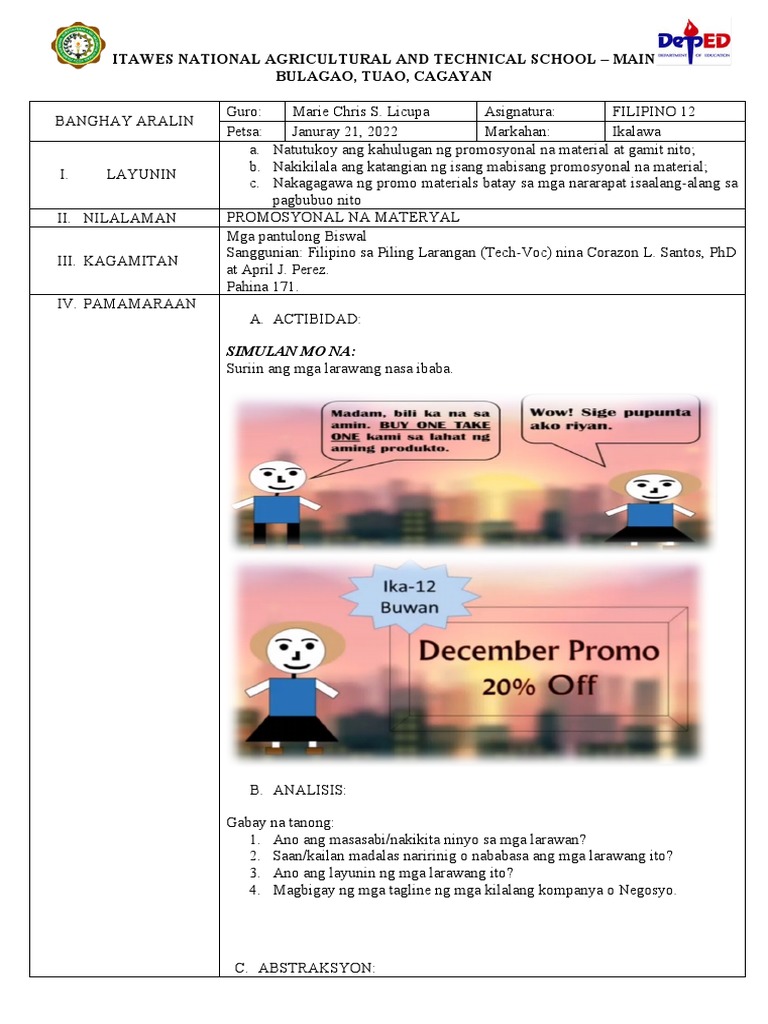 Fil12 Plan 1 | PDF