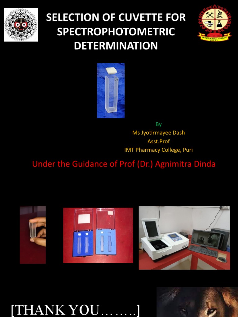 Cuvette Selection for Spectrophotometry | PDF | Spectrophotometry | Quartz