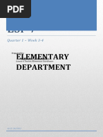 ESP 7 Module 1 Lesson 1 | PDF