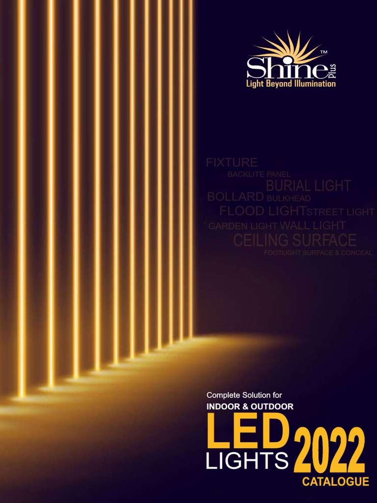 Shine Indoor & Outdoor LED Lights 2022 Cat | PDF | Lighting | Optics