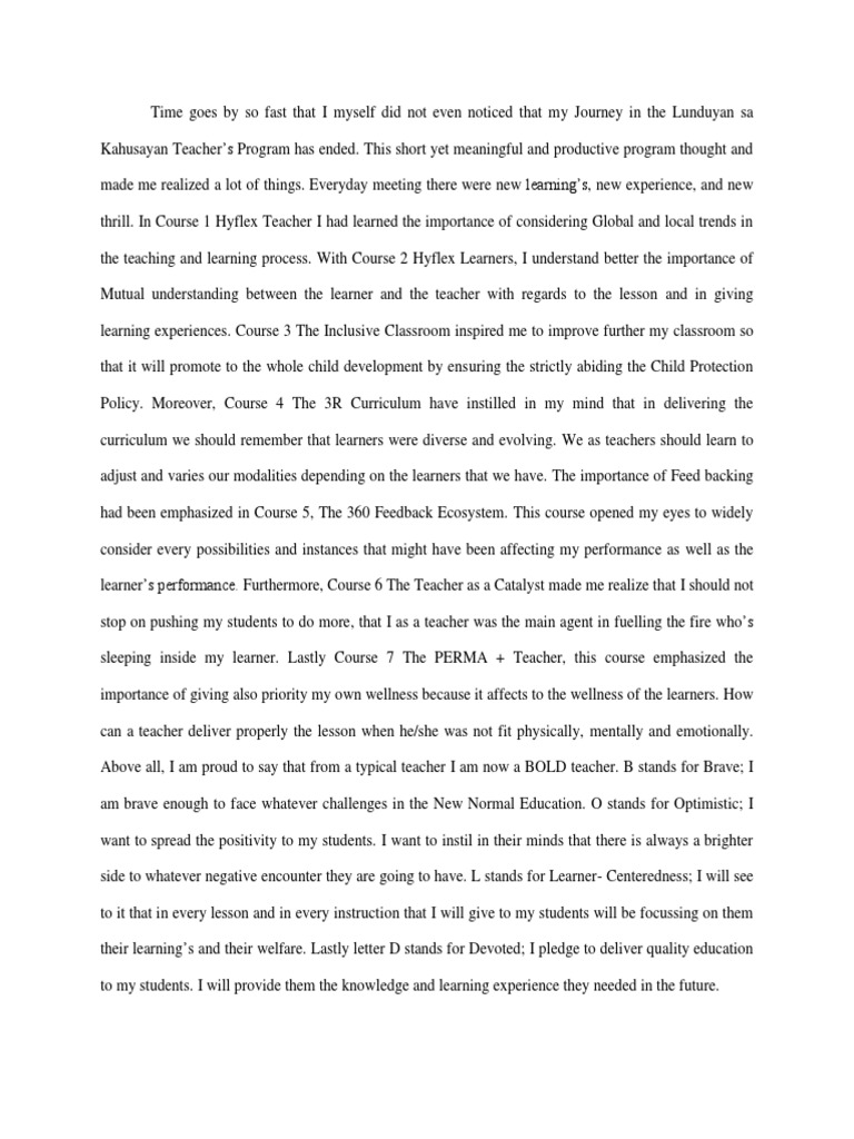 Improved Version of Myself | PDF | Learning | Teachers Improved Version of Myself | PDF | Learning | Teachers