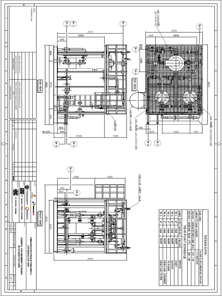 Ga Drawing Gas Scrubber Package 230822 | PDF | Equipment | Applied And ...