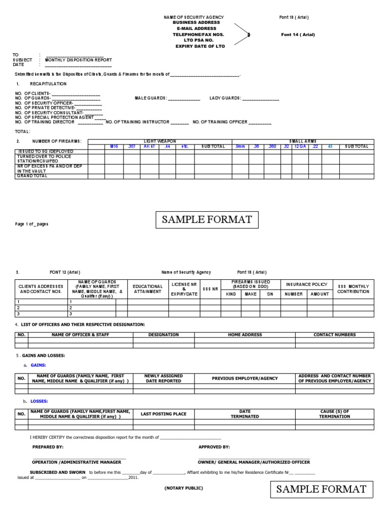 Monthly Security Operations Report: Recapitulation of Client ...