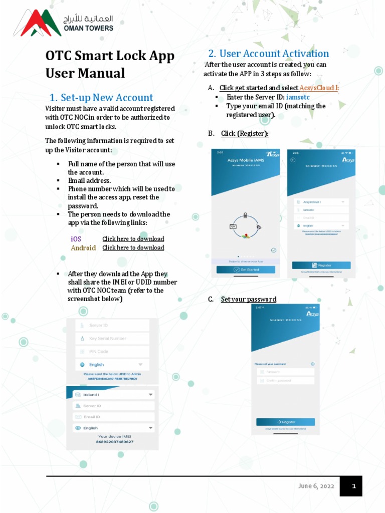 Smart Lock App User Manual 1 | PDF
