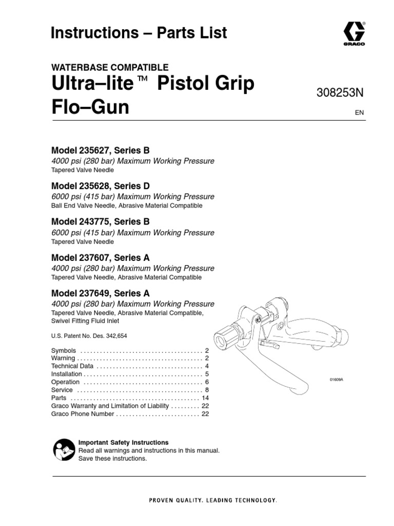 Instructions Parts List Graco | Download Free PDF | Valve | Pump