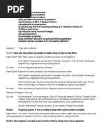 Panunuluyan Script | PDF