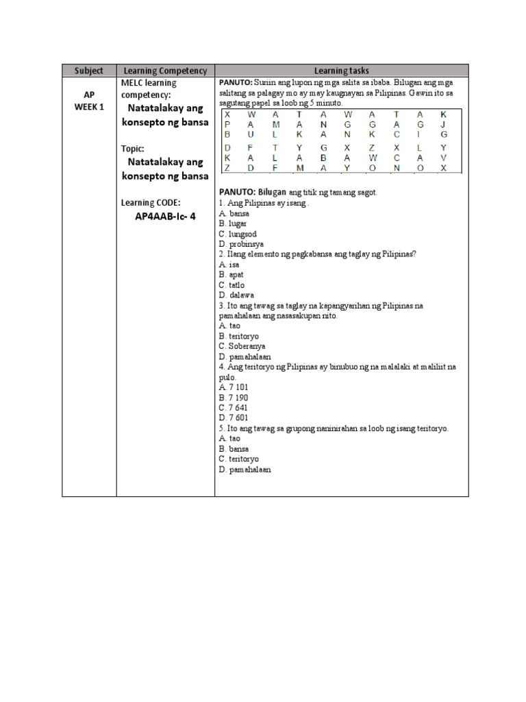 Ap WHLP Format For Cosolidation 2022 2023 | PDF