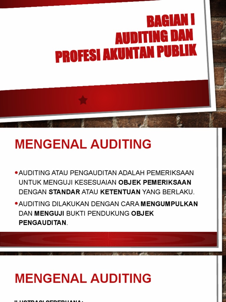 Pertemuan 1 Auditing Dan Profesi Akuntan Publik | PDF