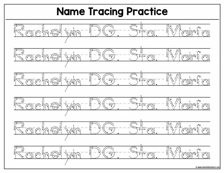Name - Tracing - Practice ADBE B33D D048 | PDF