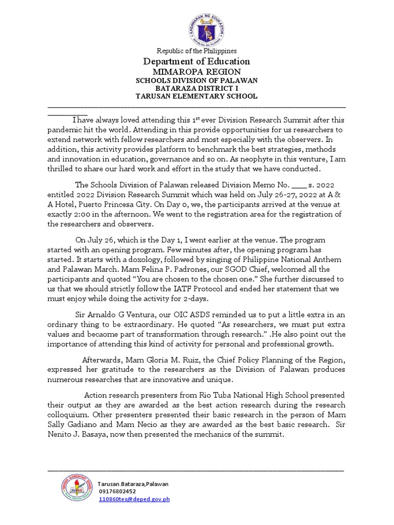 Reflection Summit | PDF