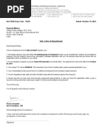 IBM LTD Offer Letter | PDF | Employment | Common Law