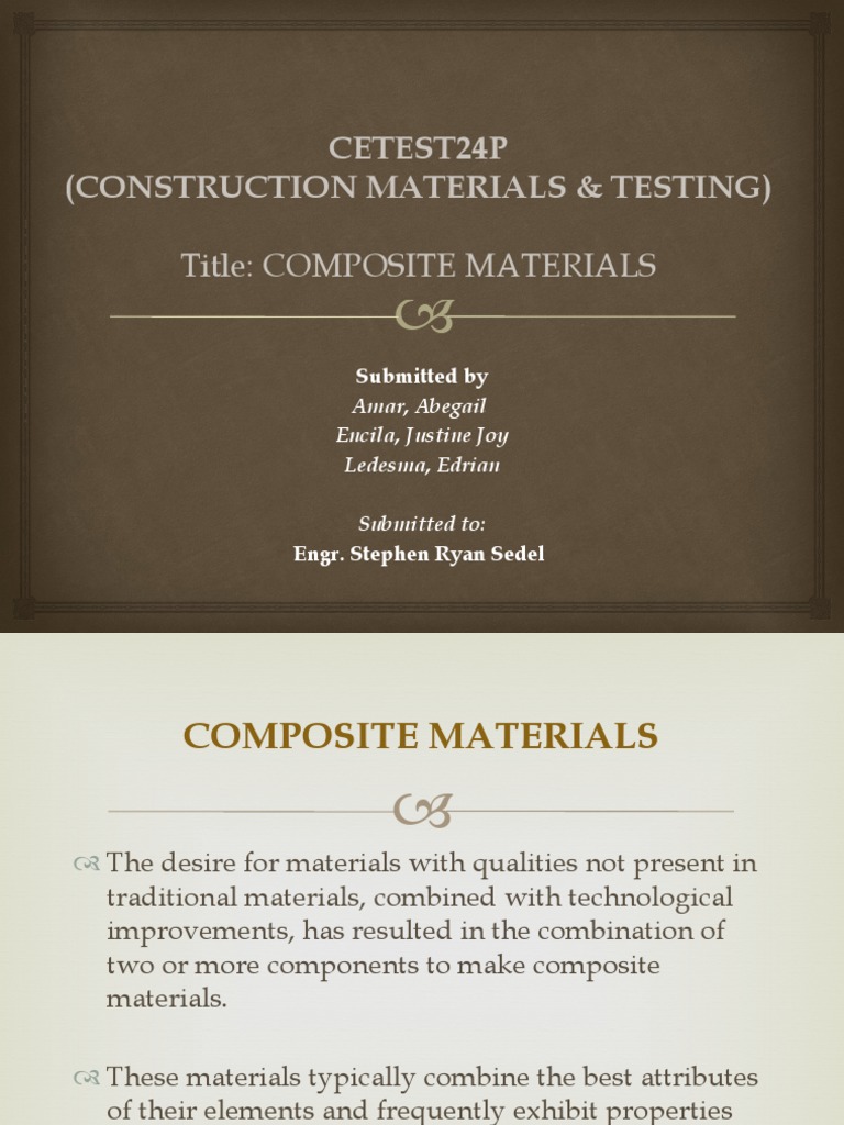 Composite Materials | PDF | Composite Material | Concrete