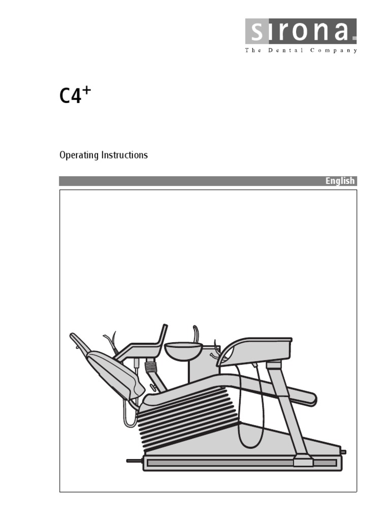 Sirona C4+ Dental Unit - User Manual | PDF | Electromagnetic ...